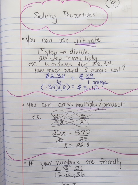 Mrs. Sessions - 7th Grade - Advanced Math: November 2016