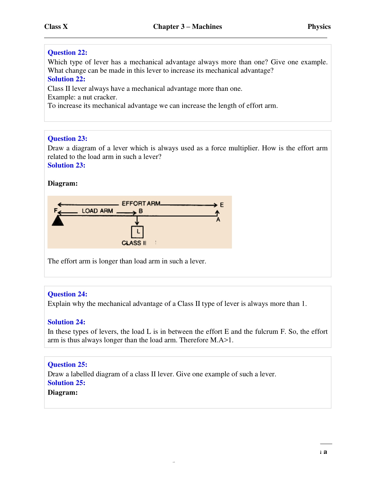 Concise Physics Class 10 ICSE Solutions Chapter 3 Machine - ICSE HUB