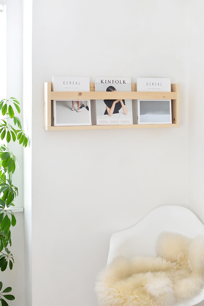 DIY modern magazine shelf — Caroline Burke | Burkatron