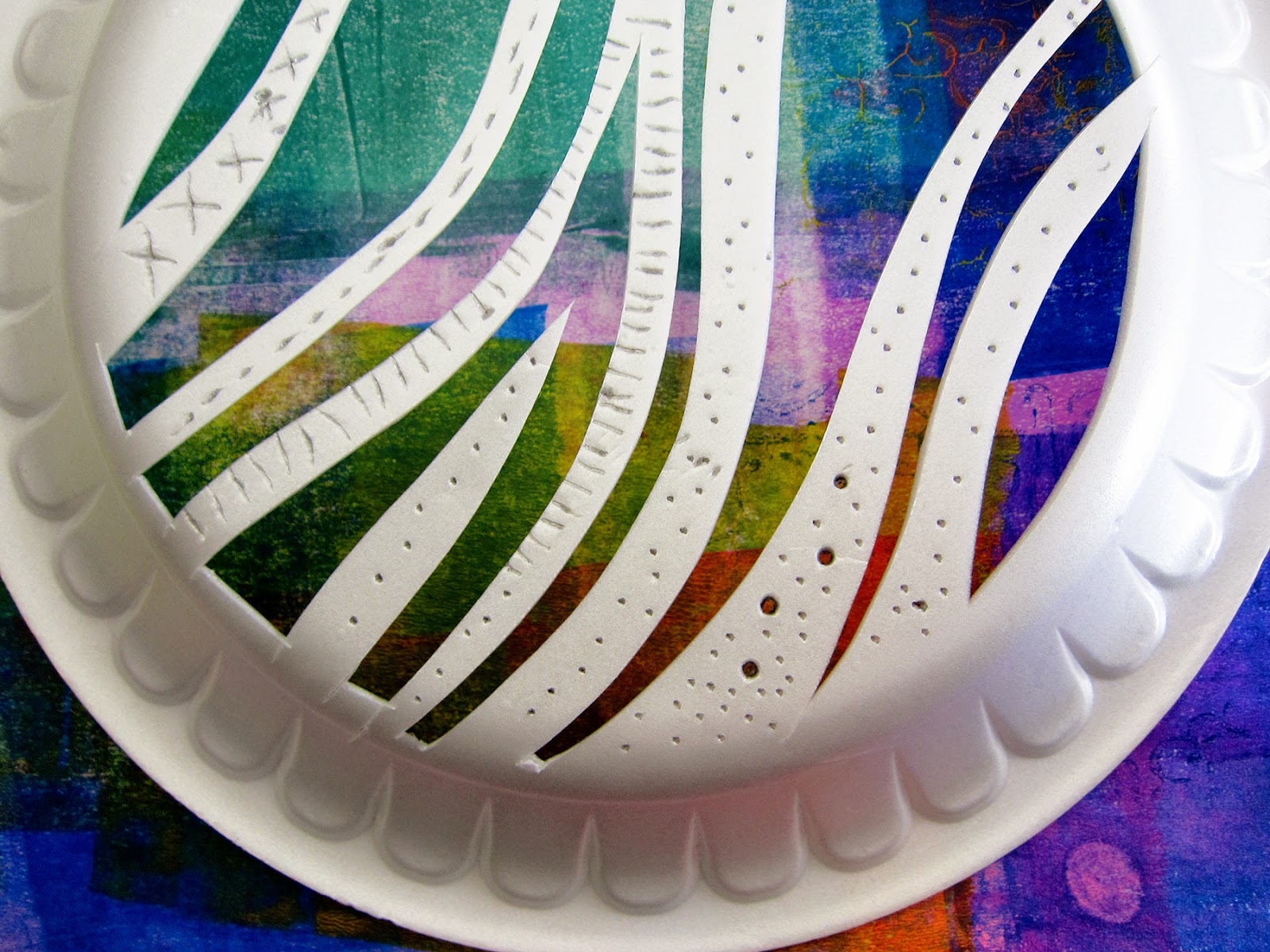 Printing With Gelli Arts® Gelli™ Printing With Styrofoam Plates