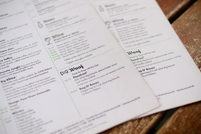 The Shake Shack "Woof" Menu | Steph & The Spaniels: Dog Friendly ...