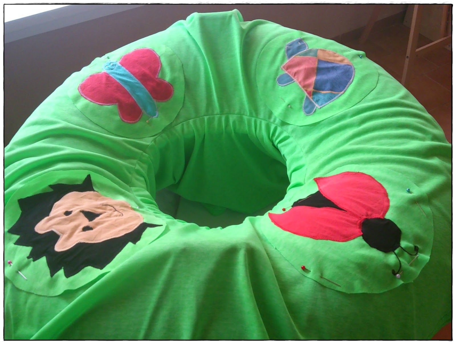 Piti Kukkua: Sewing: Inflatable Play Donut for Baby