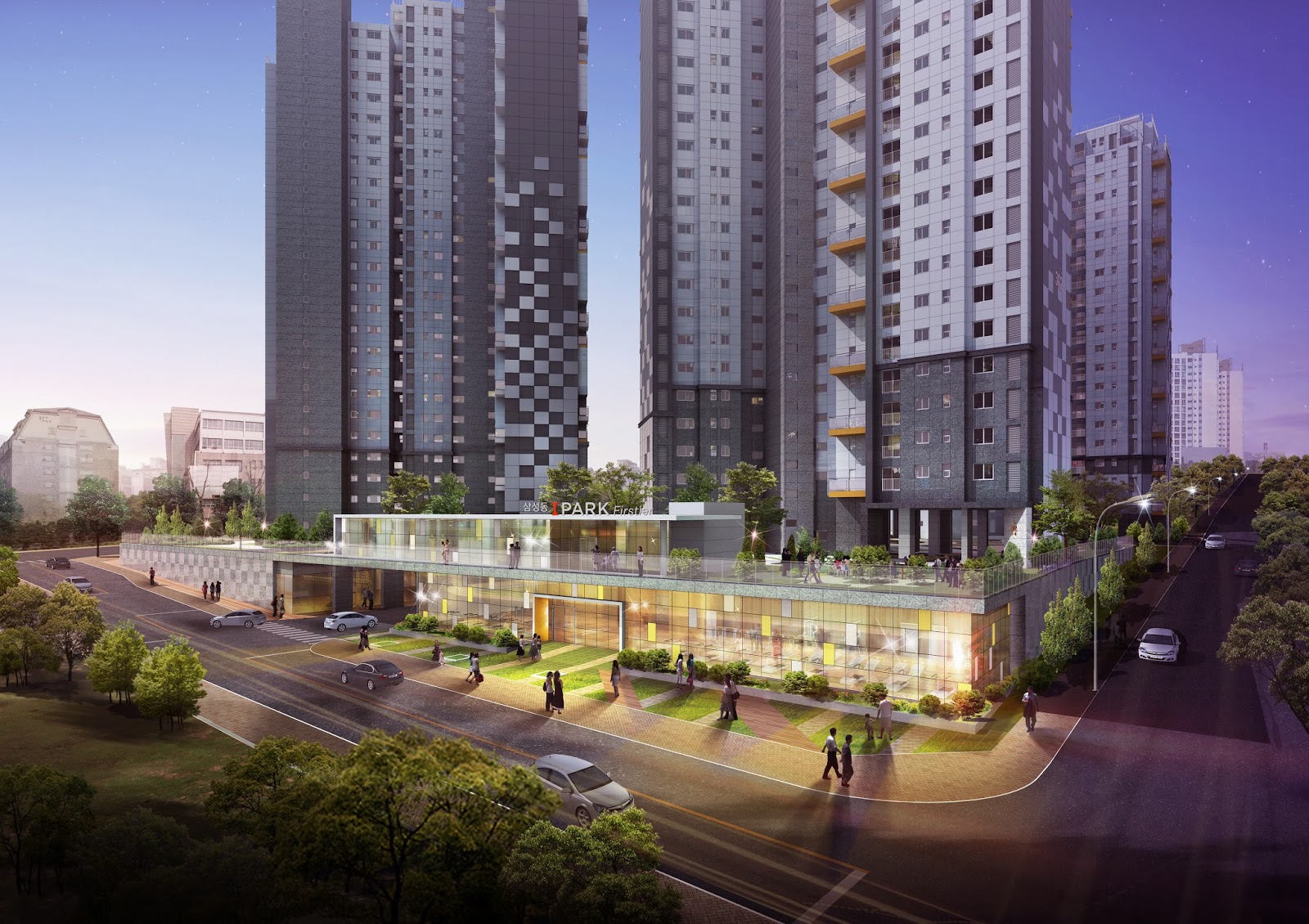 ADD 건설 Group / 플랜 애드 건축사 사무소: Samgsung-dong Central IPARK, Apartment Design