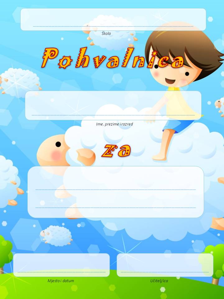 Zlatna djeca: Pohvalnice na kraju nastavne godine