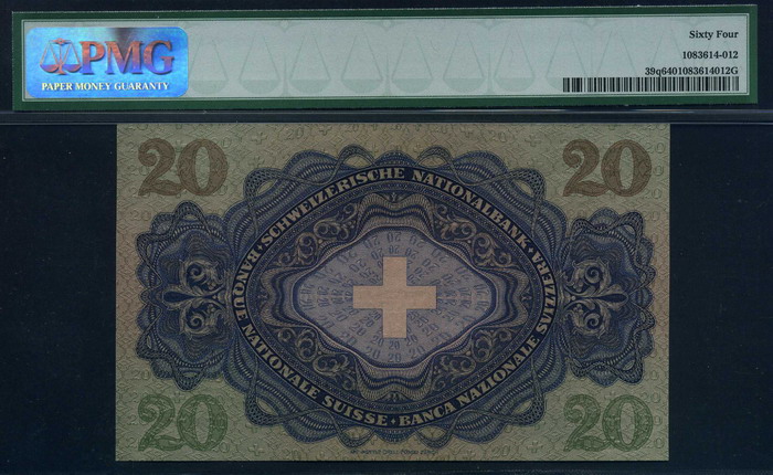 Switzerland banknotes 20 Swiss Francs banknote 1949 Johann Heinrich ...