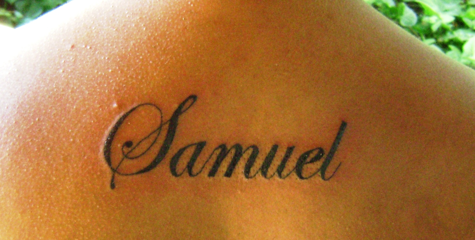 Fabiano tatuagem: Tatuagem nome (Samuel)