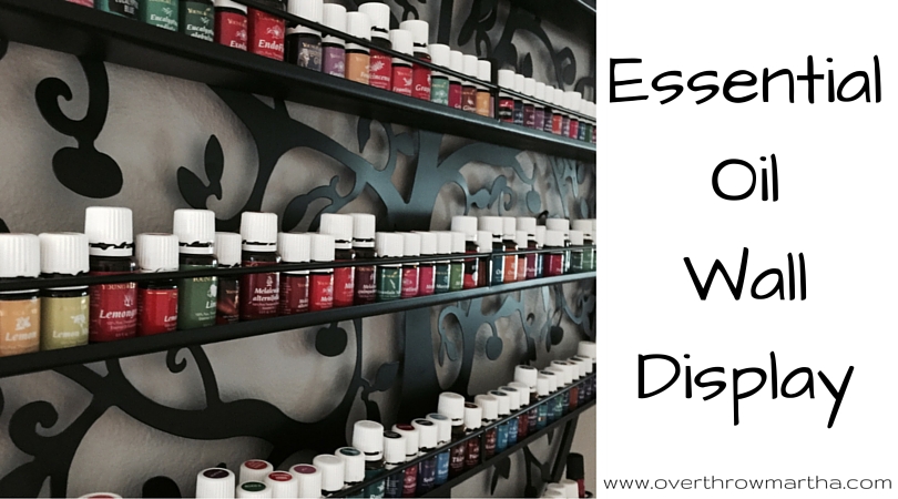 Essential Oil Wall Display & Storage - Overthrow Martha
