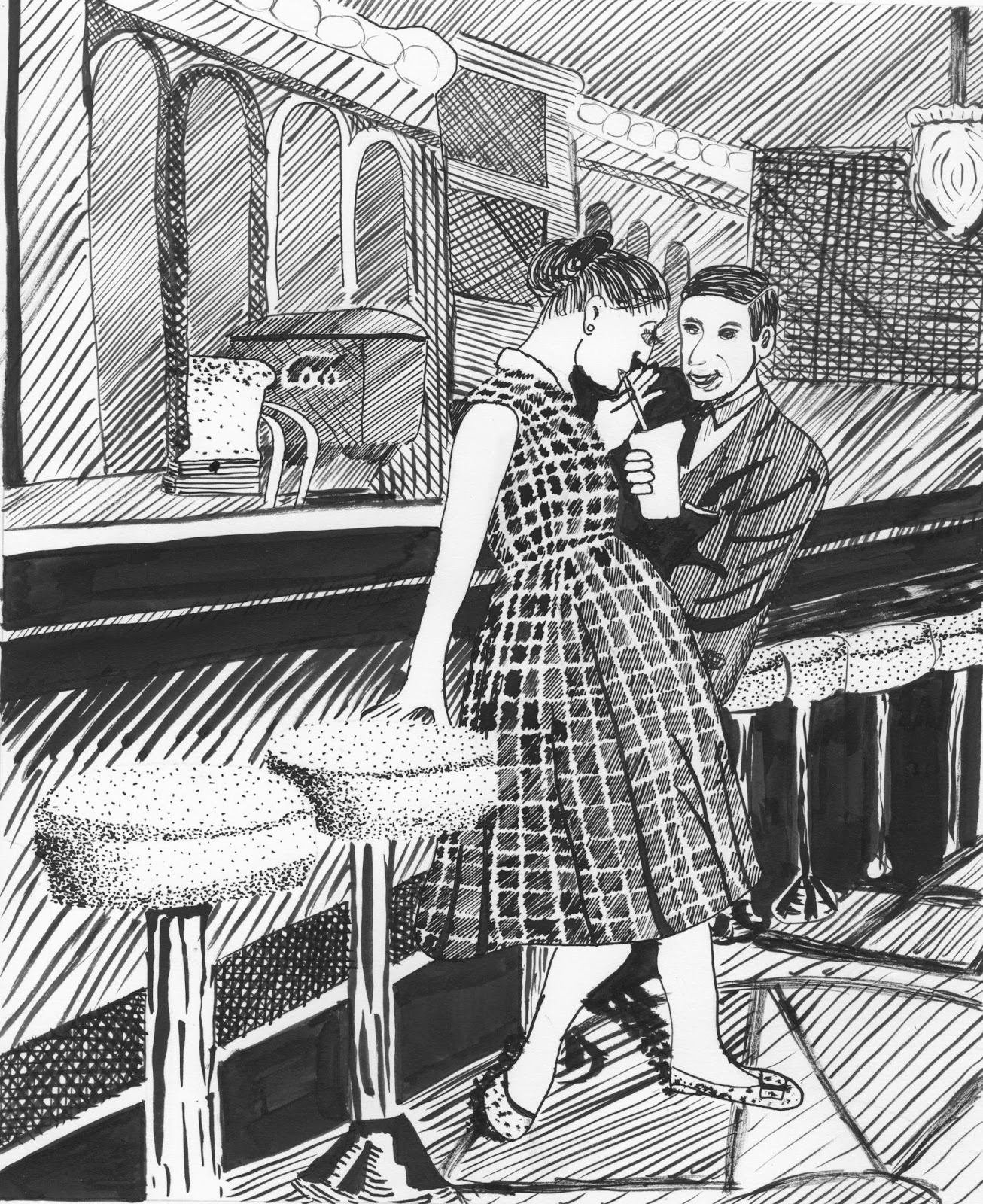 Gretchen Burns: Drawing with Ink Topics Class