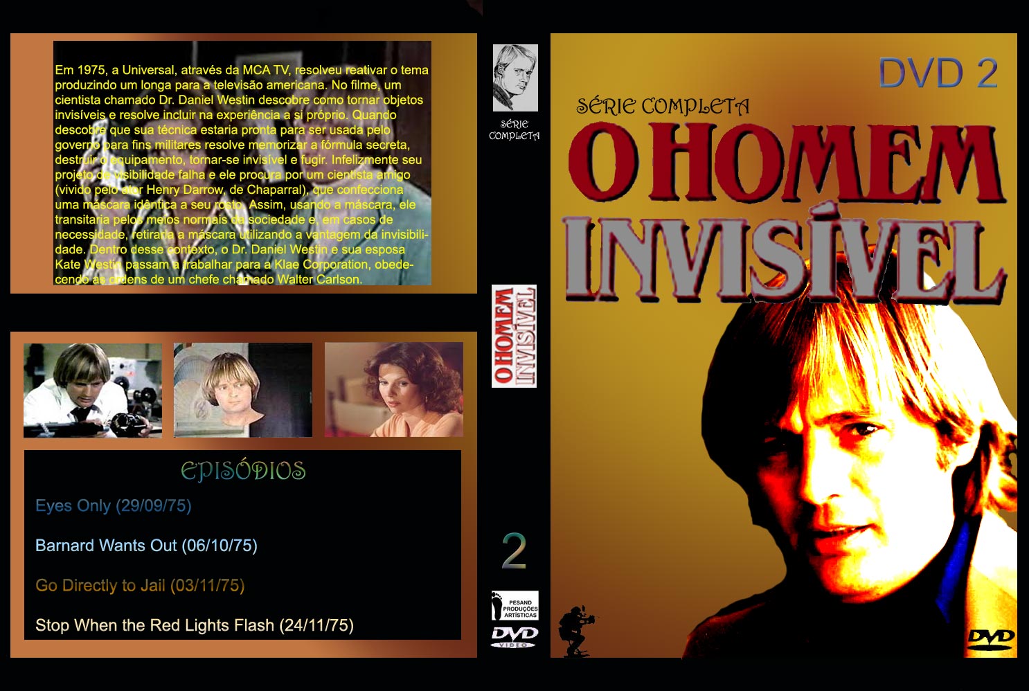 CAPAS EM SÉRIE: CAPA DVD O HOMEM INVISÍVEL