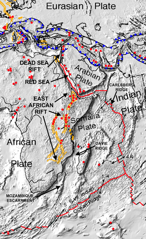 History of the Earth: December 16. East African Rift