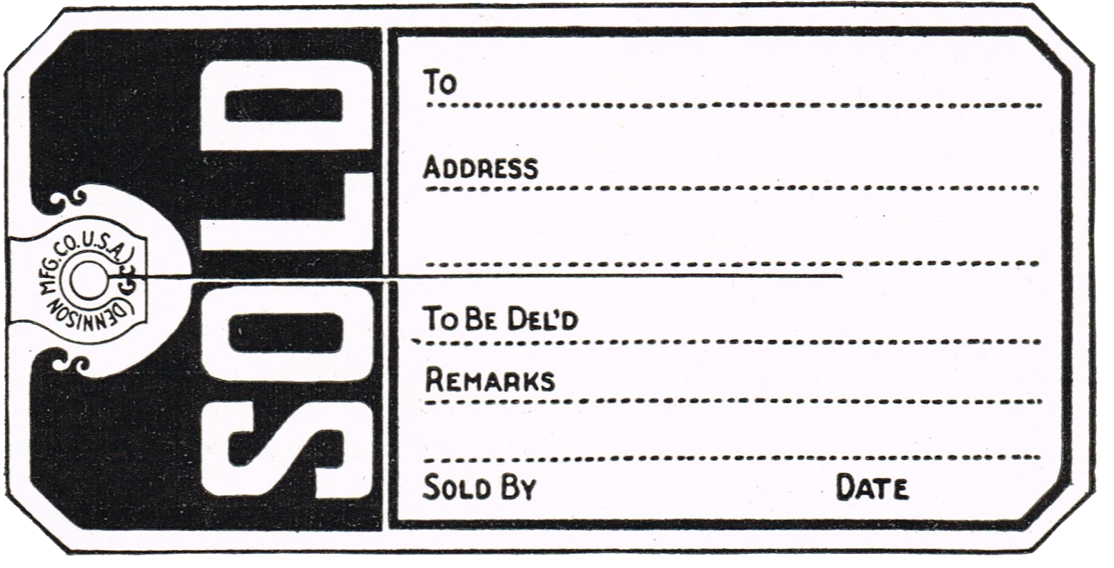 Antique Graphics - 1930's SALE & SOLD Tags - Knick of Time