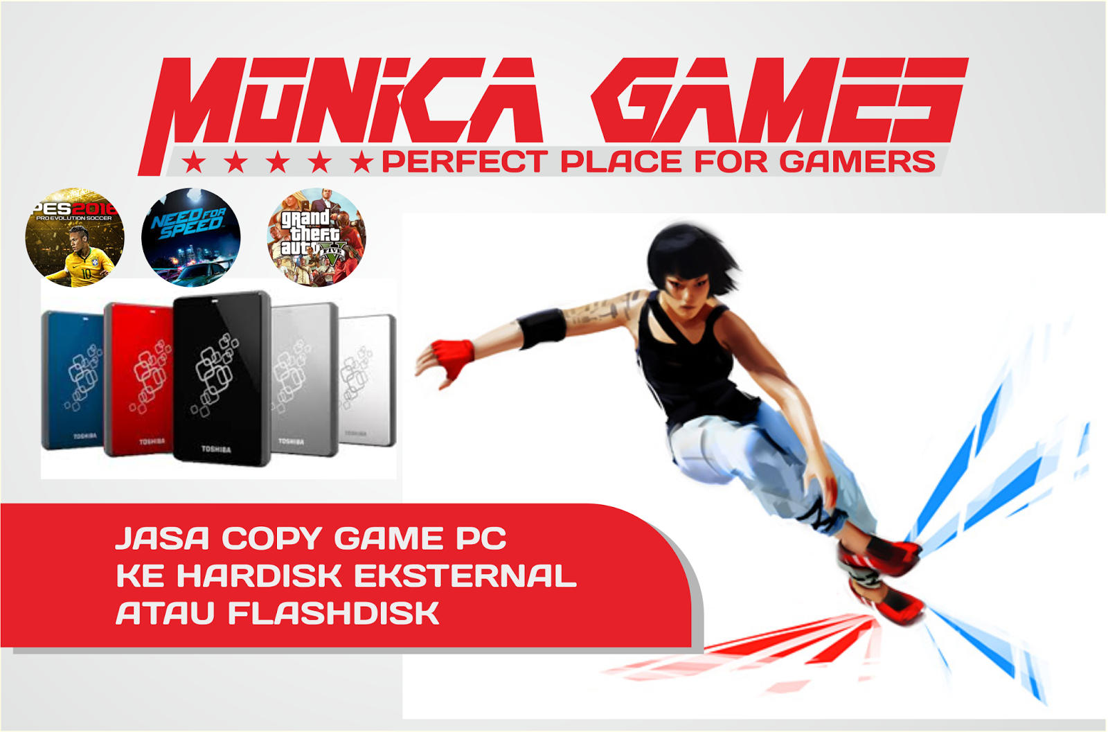 MONICA GAMES: JASA ISI HARDISK GAME PC