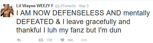 Rapper Lil Wayne re-assures fans he's OK after posting 'suicidal' tweet