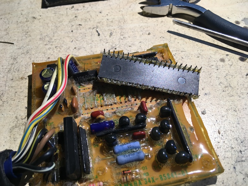 YPVS repair, Yamaha 34X IC chip transplant