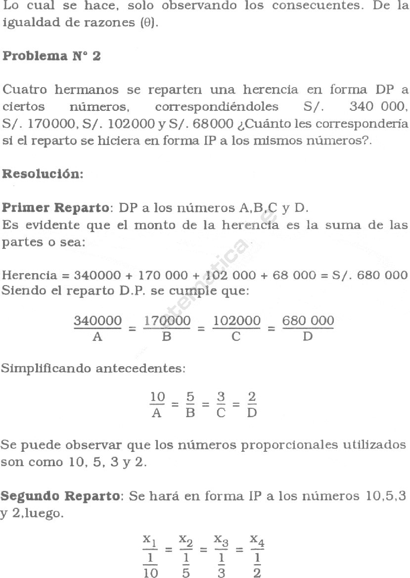 REPARTO PROPORCIONAL Y REGLA DE COMPAÑIA PROBLEMAS RESUELTOS ...