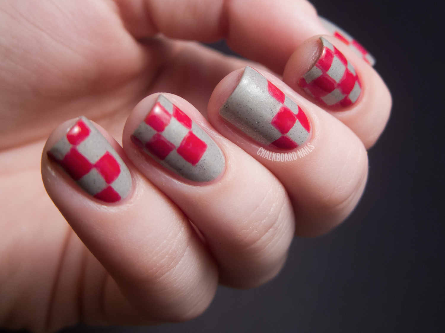 31DC2012: Day 26, Inspired by a Pattern | Chalkboard Nails | Phoenix ...