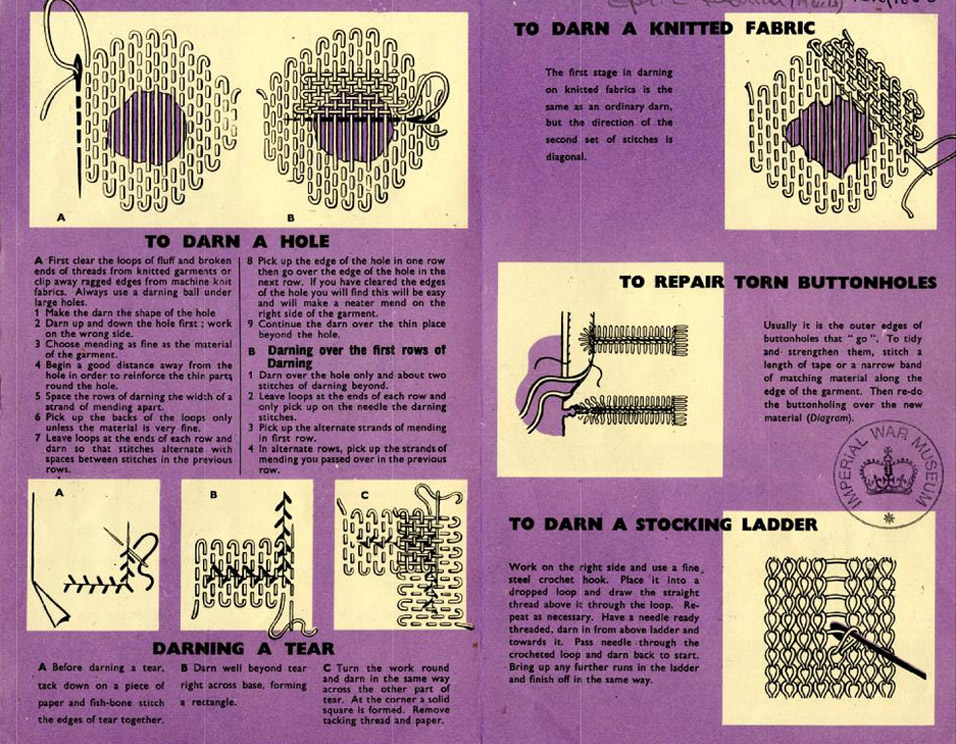 Sustainability and D.I.Y.: Darning my Clothes