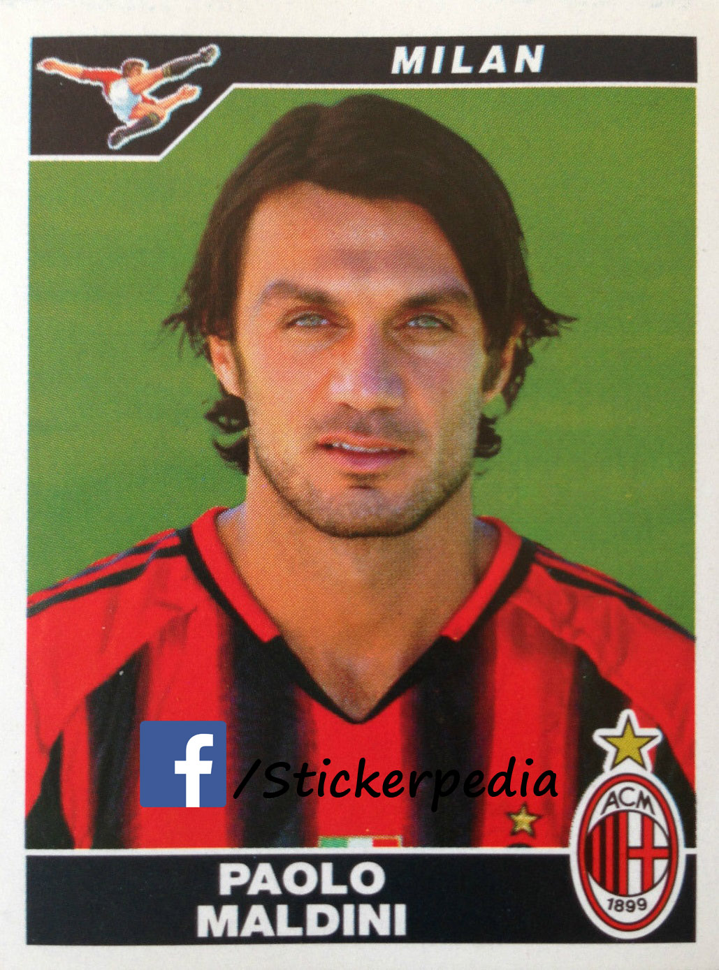PAOLO MALDINI CAREER IN PANINI STICKERS