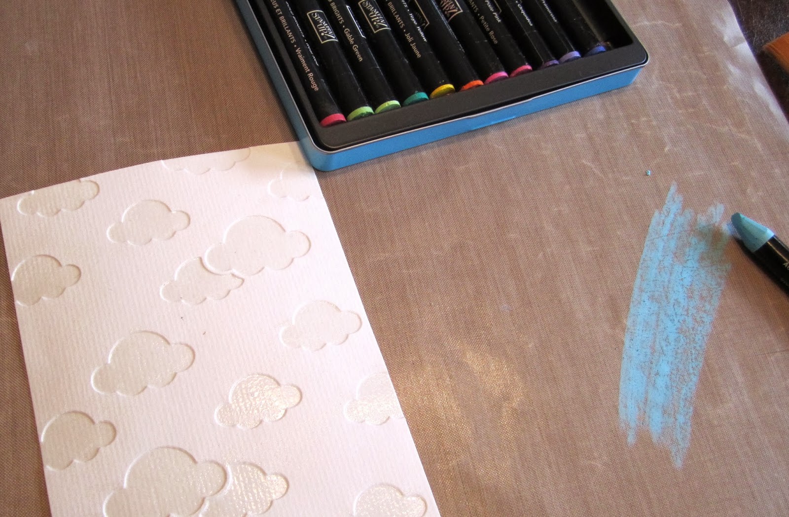 Just Sayin'...: MFTWSC165 Heat Embossing With dry embossing folders