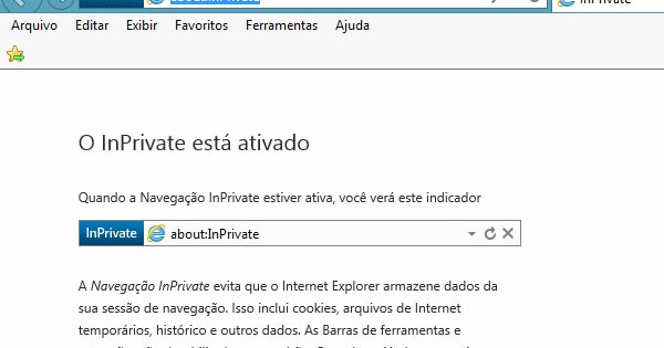 Navegação inPrivate no Internet Explorer - Blog da Big Solutions
