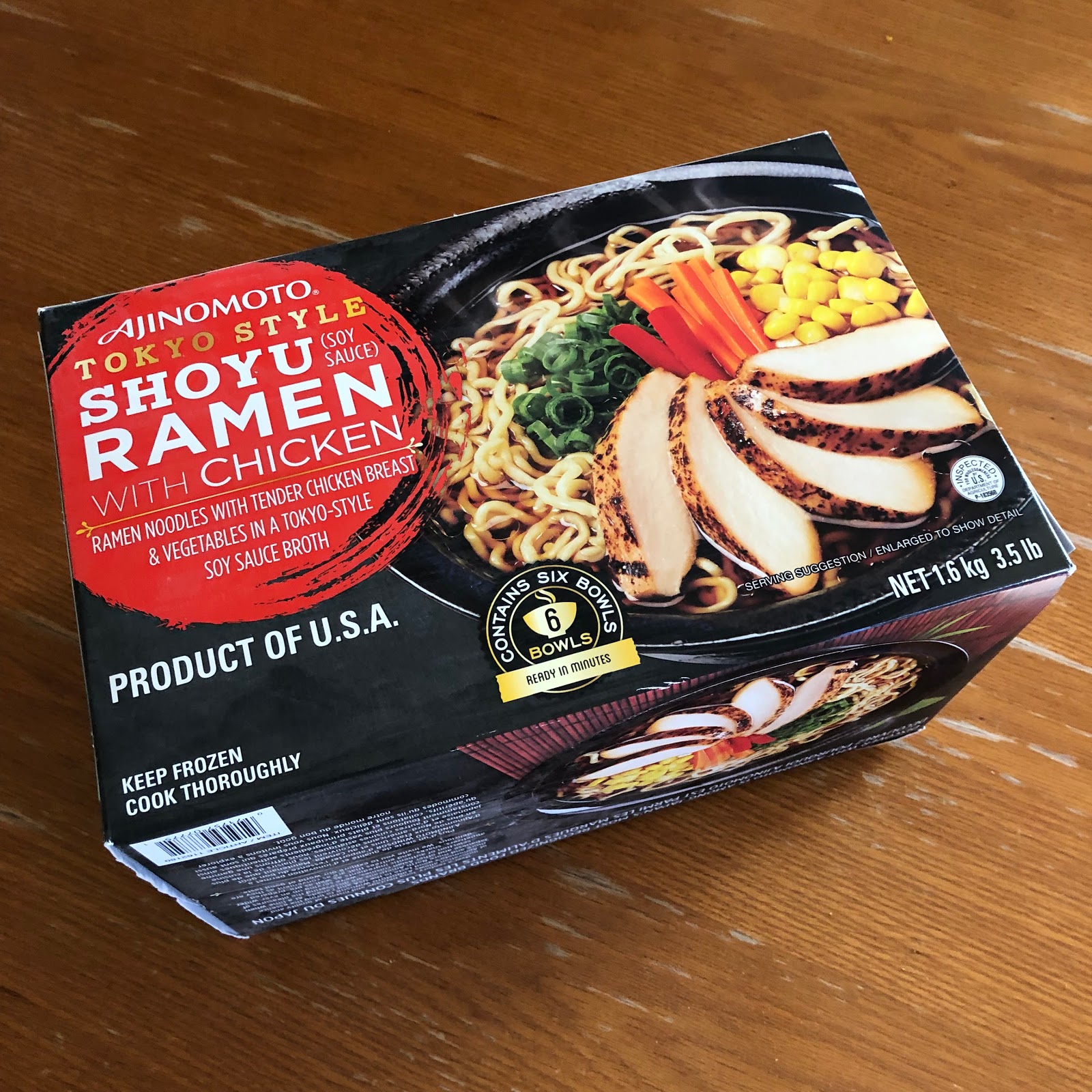 Ajinomoto Tokyo Style Shoyu Ramen with Chicken