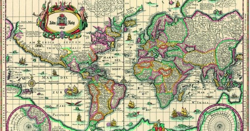 6000 pieces and more: 6.000 - Educa - Ancient Map of the World