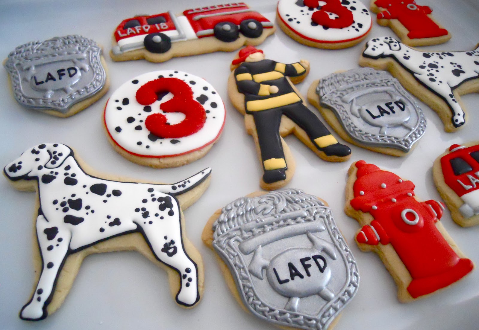 .Oh Sugar Events: Firefighter Cookies