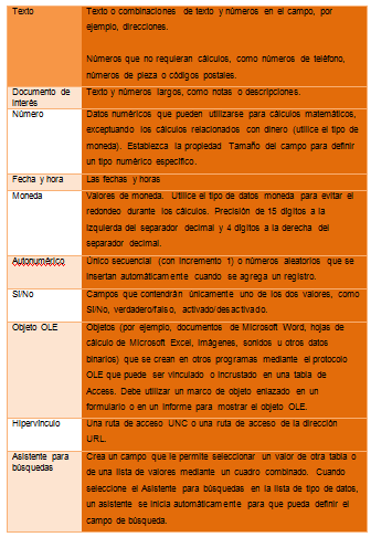 Blogfolio de Ariana Bourlot: Ms Access 2007 - Teoría-