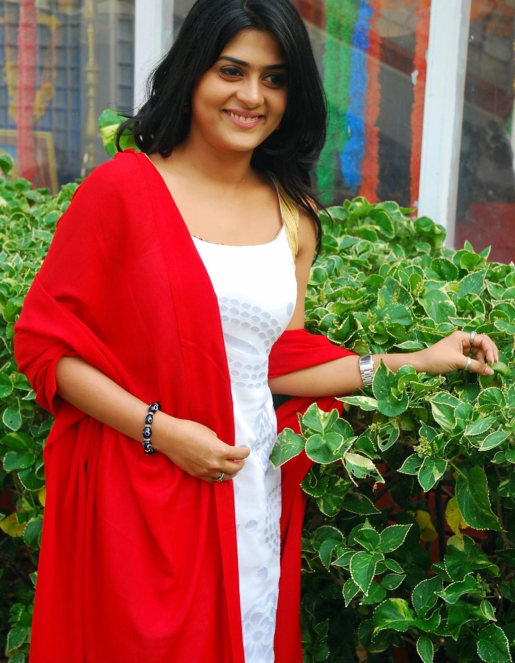 Tollywood Actress Manjulika Beautiful White Chudidaar Photo Stills ...