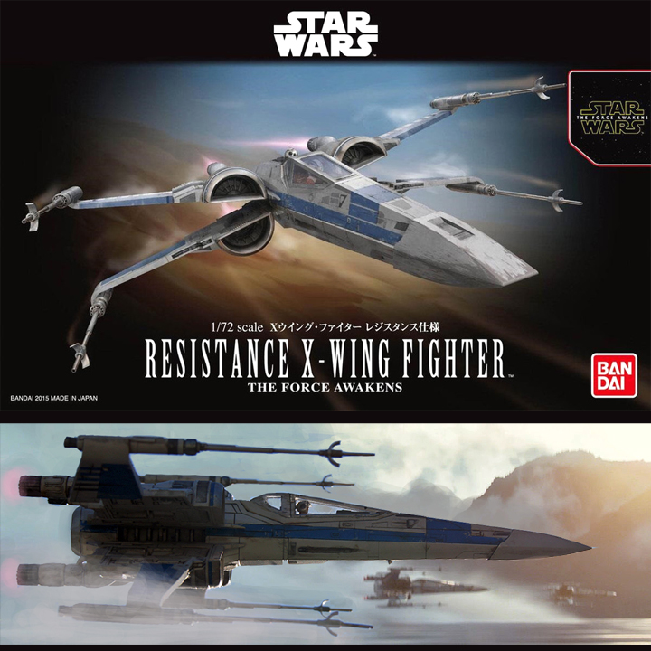 HobbyKid: Star Wars: The Force Awakens 1/72 Resistance X-Wing Fighter