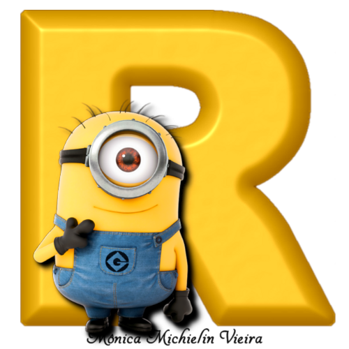 M. Michielin Alphabets: ALFABETO AMARELO MINIONS PNG - YELLOW ALPHABET ...