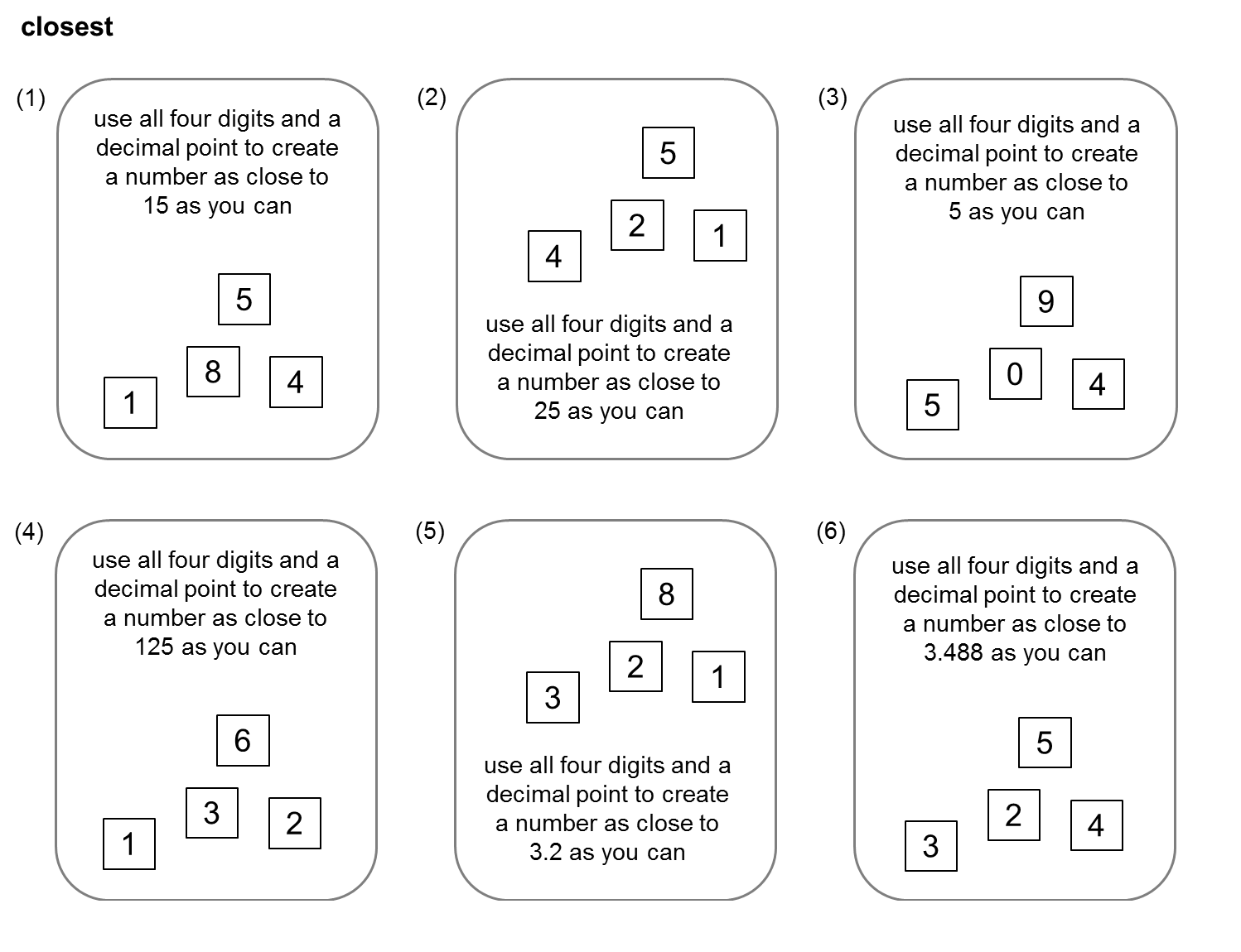 MEDIAN Don Steward mathematics teaching: nearest to