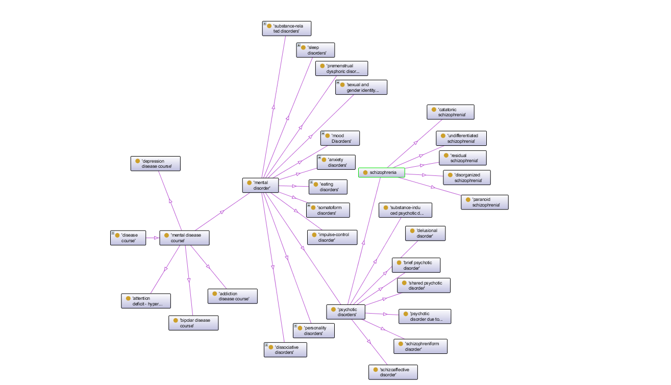 Adventures In Computing Ontologies For Addiction And Mental Disease Enabling Translational