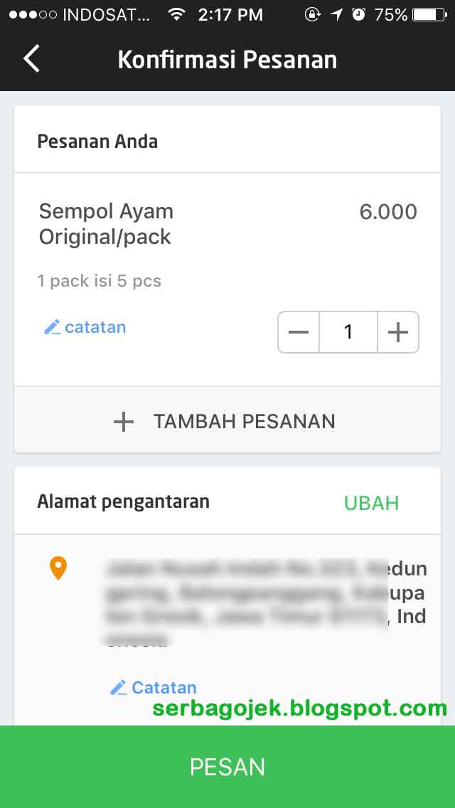 Cara Menggunakan Go Food Untuk Pesan Makanan Lewat GoJek