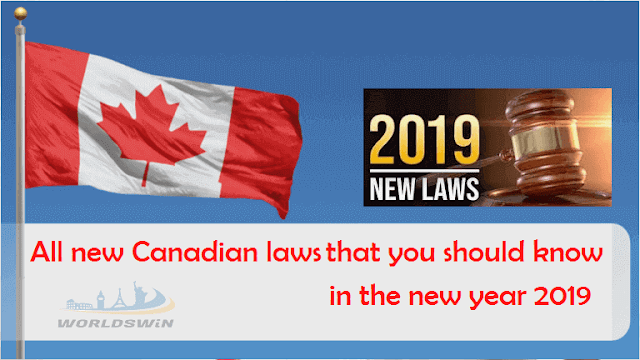 All new Canadian laws in the new year 2019