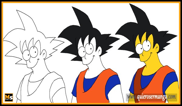 Dragon Ball - Goku in the Simpsons world ~ Testatemplate