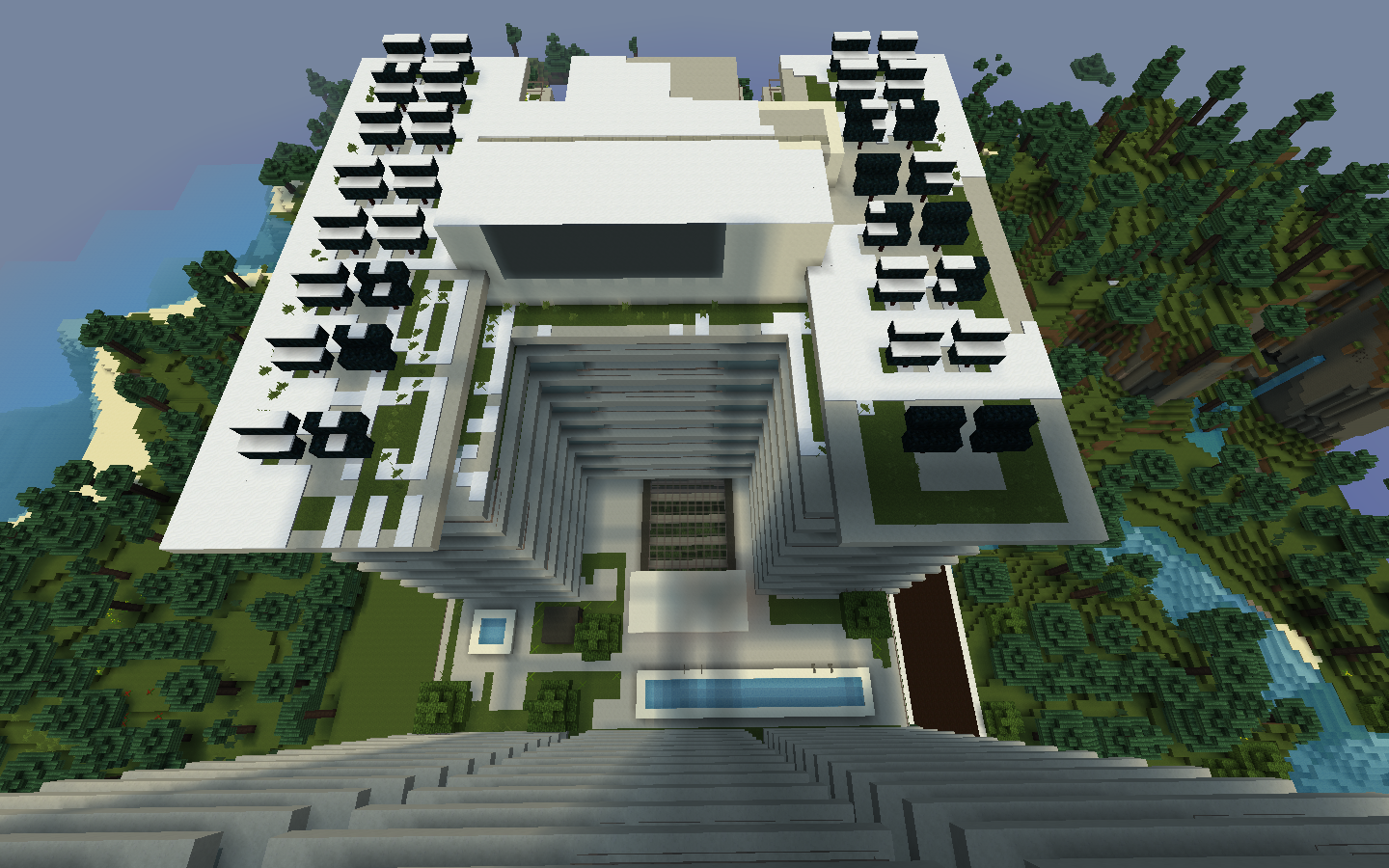 Réplica Minecraft One Central Park Sydney, Australia.