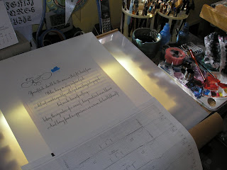 A Place To Flourish: Calligraphy Flourish Friday - Bible Verse Commission