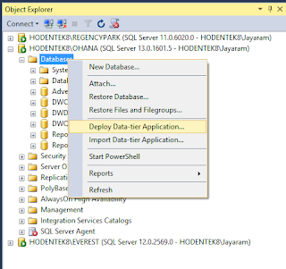 HodentekMSSS: Importing a data-tier application to SQL Server 2016