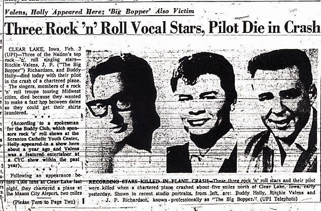 Frank's Place: Buddy Holly, J.P. "Big Bopper" Richardson, Ritchie Valens