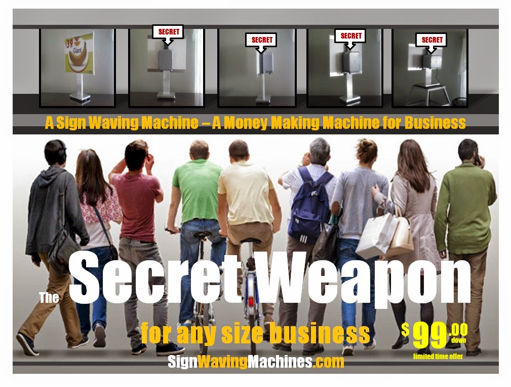 Sign Waving Machines Outdoor Portable Mannequin Waver Spinner Machine ...