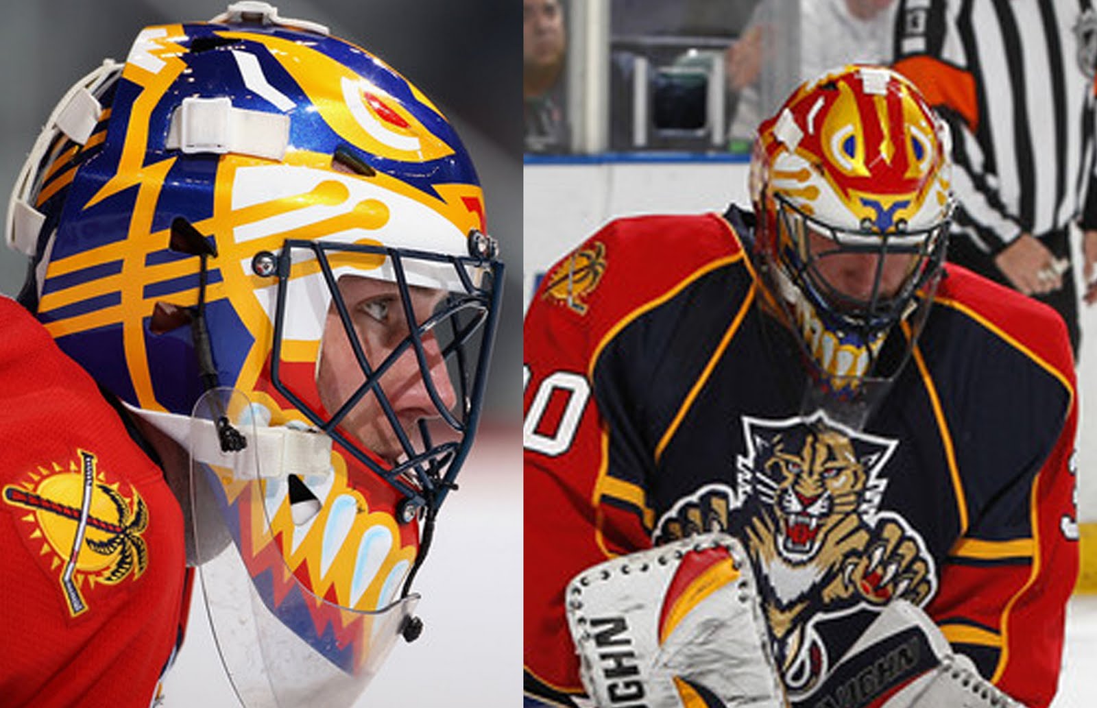 Scott Clemmensen's new masks : r/hockey