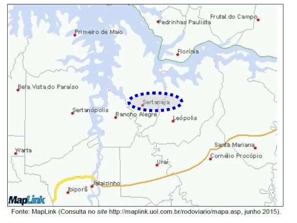 O município de Sertaneja-PR - Hora de Colorir - Atividades escolares
