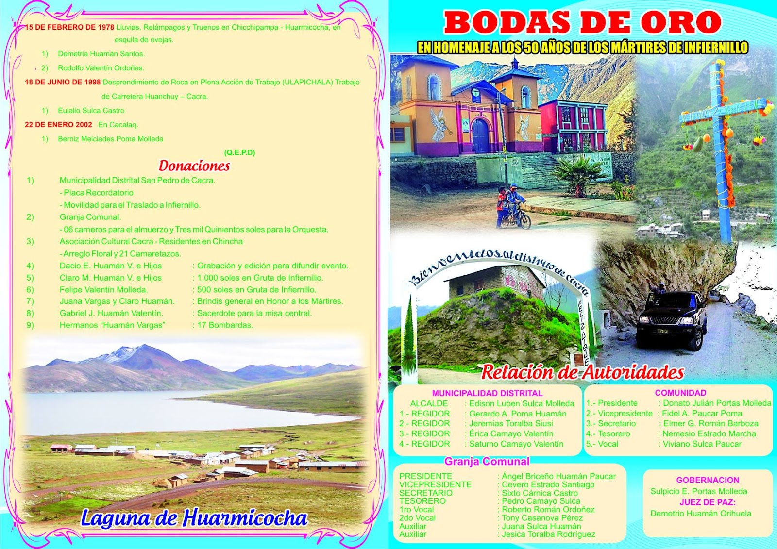 MUNICIPALIDAD DISTRITAL DE CACRA: 14 de mayo: Homenaje a los Mártires ...