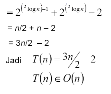 ANALISA DAN DESAIN ALGORITMA: Menghitung Kompleksitas Waktu Asimptotik ...