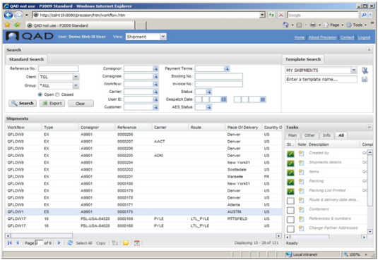 Informação e Tecnologia no trabalho: Sistema QAD Enterprise