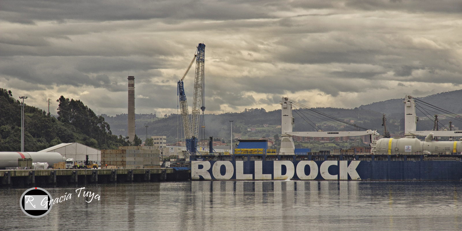 Buques en el puerto de Avilés: Rolldock Sky