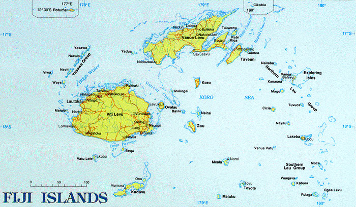 Mapas de Fiji - Geografia Total™