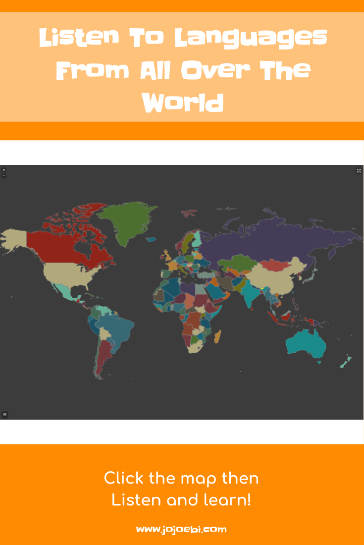 jojoebi designs: Listen To Languages All Over The World 🌏