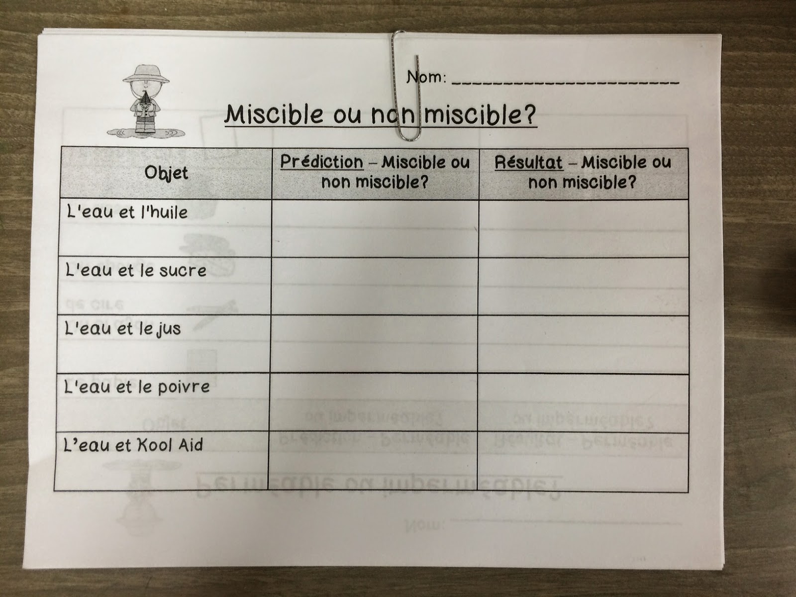 Liquids and solids - Grade 2 - Primary French Immersion Resources